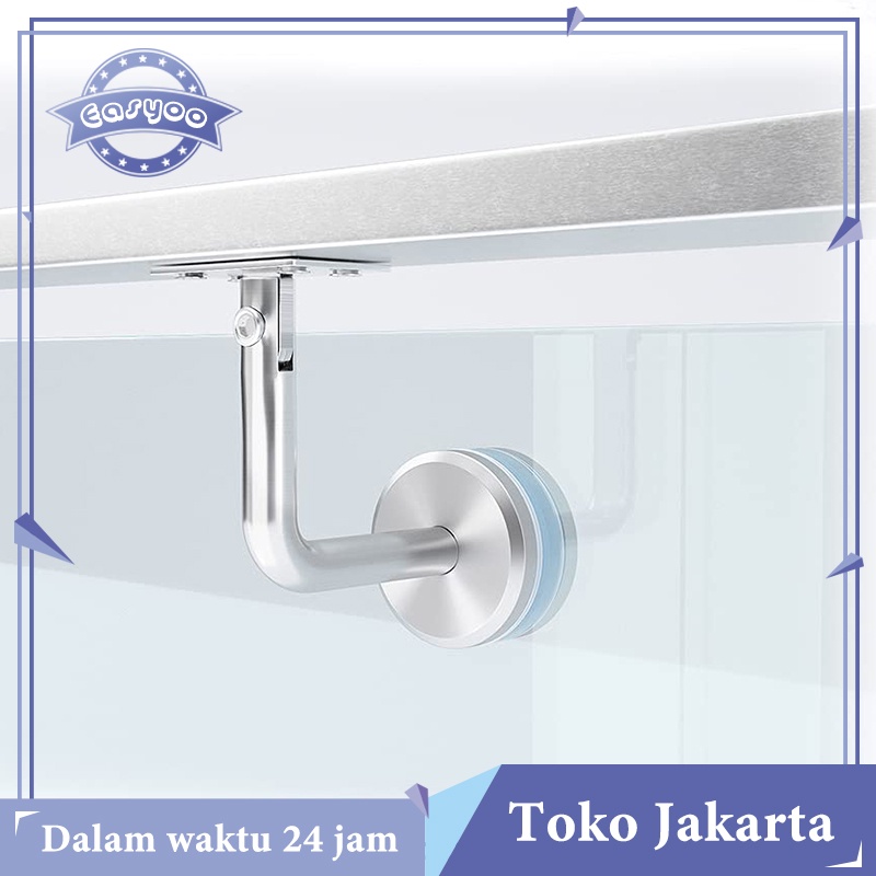 Jual Konektor Hand Railing Stainless Glass Tangga Kaca Lurus Bracket ...