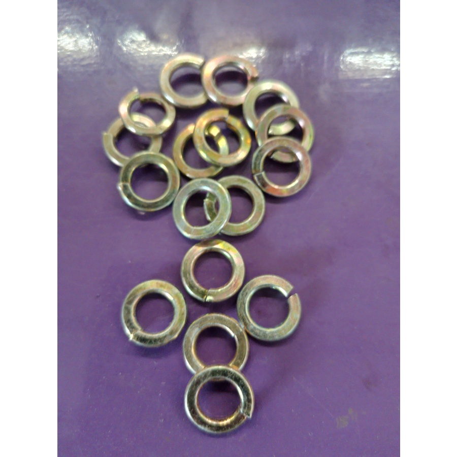 Jual ring per m8/ring ver m8/spring washer kuning/(per 10pcs) | Shopee ...