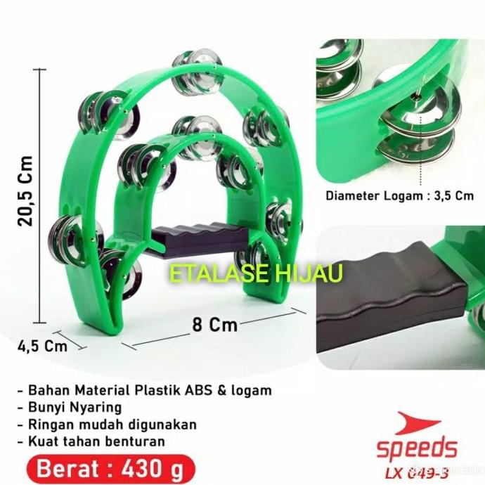 Jual Alat Musik Kecrek Ecek Ecek Tamborin Tambourine ORIGINAL Speeds ...
