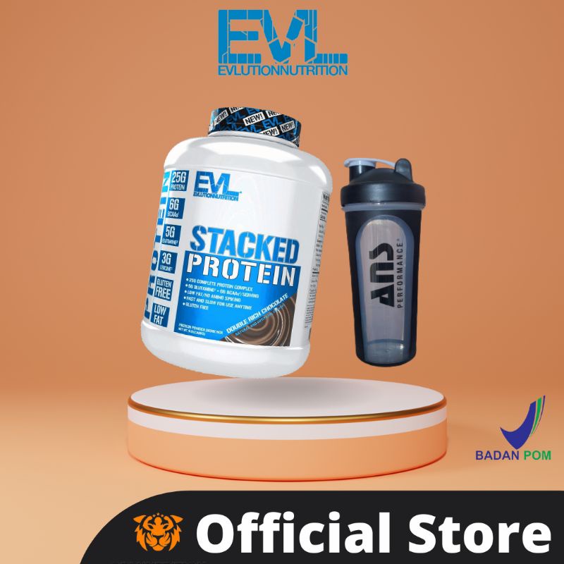Jual EVL STACKED PROTEIN 5 LBS LB WHEY PROTEIN EVLUTION | Shopee Indonesia