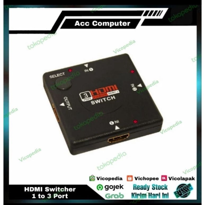 Jual HDMI Switcher Splitter 1 to 3 TV EXTENSION | Shopee Indonesia