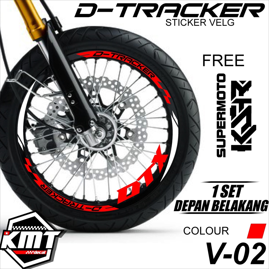 Jual Stiker velg KLX DTRACKER list velkg desain supermoto KLX DTRACKER ...
