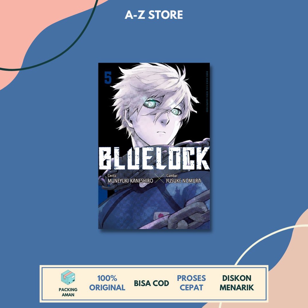 Jual AZ - Komik Blue Lock Vol 01/02/03/04/05 | Muneyuki Kaneshiro ...