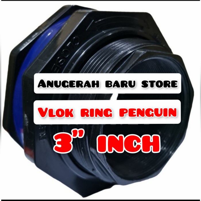Jual Vlok Ring PENGUIN 3 inch mur drat toren verlop tangki air | Shopee Indonesia