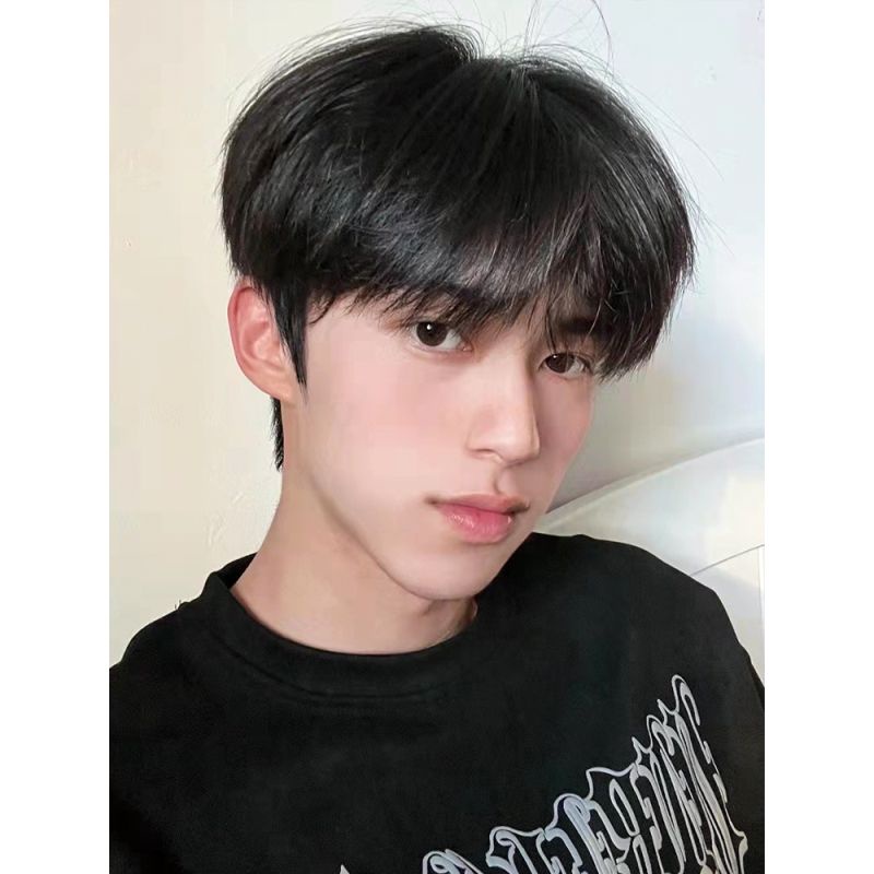 Jual Wig Pria Rambut Lurus Pendek Setiap Hari Simulasi Penutup Rusak Semua Pertandingan Poni Qi