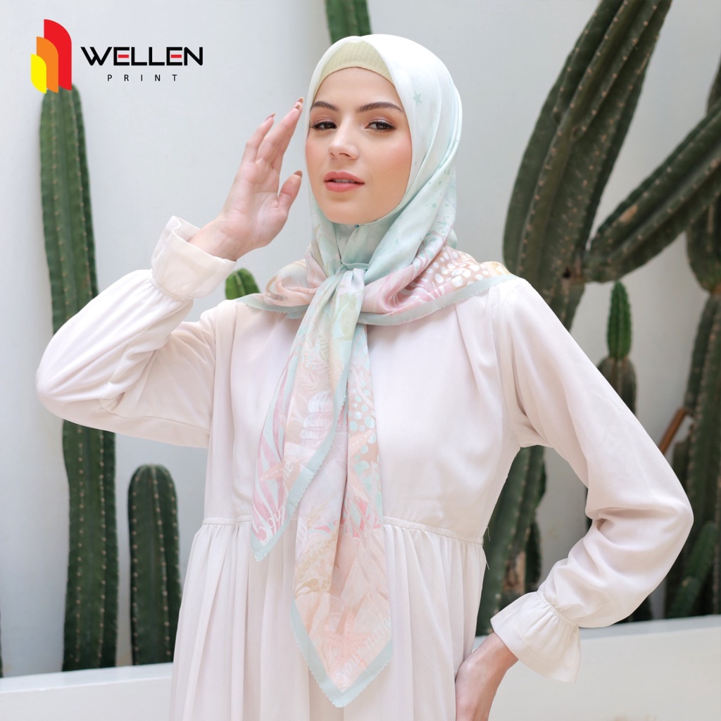 Jual WELLEN PRINT - Cetak Hijab voal ultrafine custom nama / print ...