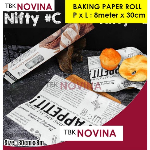 Jual BAKING PAPER KORAN / MOTIF ROLL 8 meter x 30cm | Shopee Indonesia