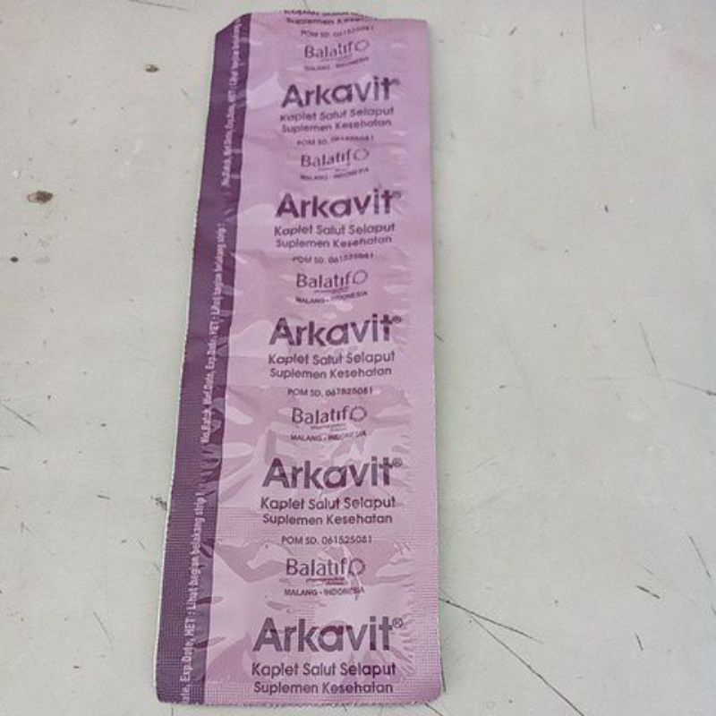 Jual Arkavit tablet 1 strip isi 10 tablet | Shopee Indonesia