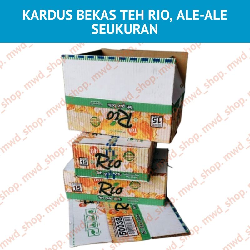 Jual KARDUS BEKAS ALE-ALE, TEH RIO DSB | Shopee Indonesia