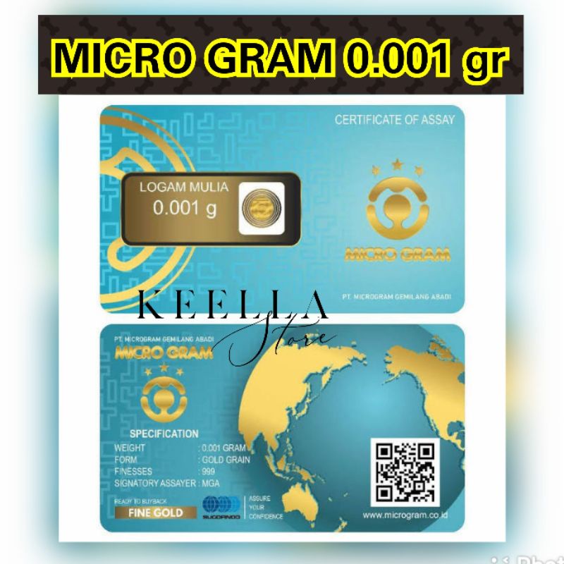Jual Microgram Micro gram logam mulia emas mini antam dealer resmi ...