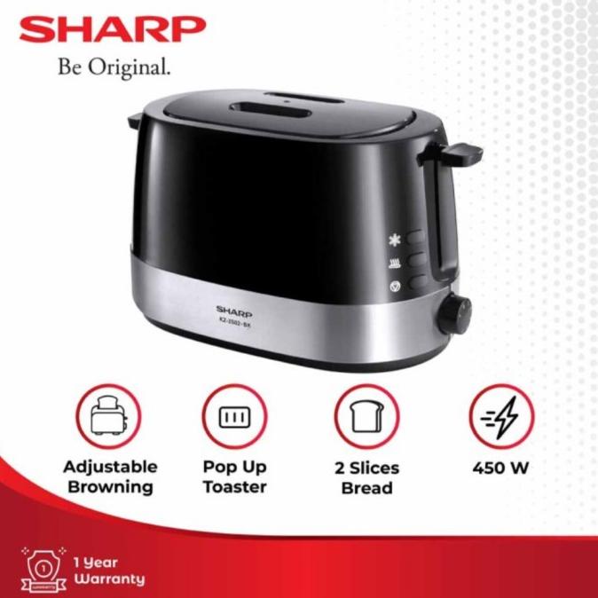 Jual Sharp Pemanggang Roti Kz-2S02-Bk Pop Up Toaster Kz 2S02 Bk Kz-2S02 ...