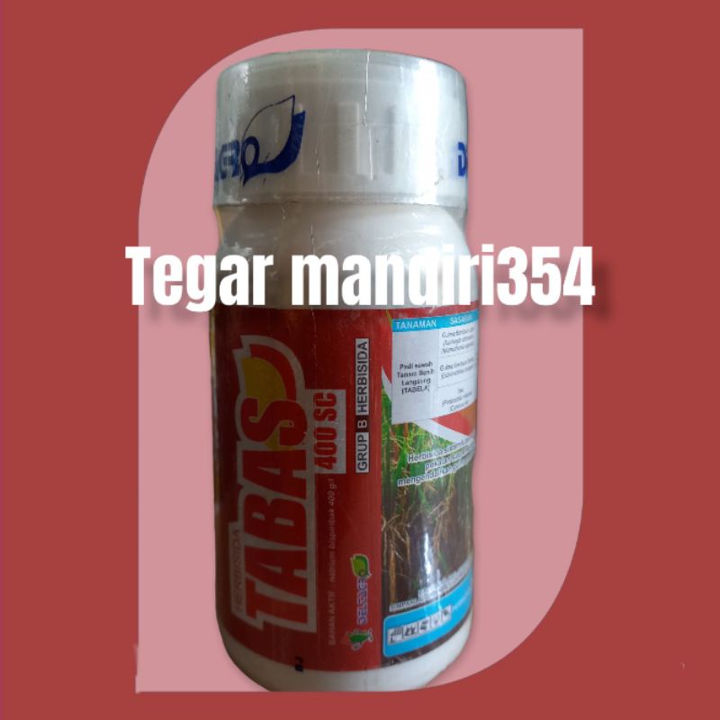 Jual HERBISIDA UNTUK PADI TABAS 400SC 200ML / pembasmi gulma padi tabas ...