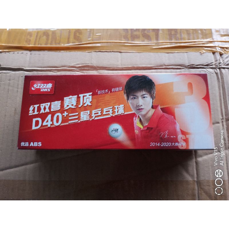 Jual Bola Tenis Meja Ping Pong DHS Original Bintang 3 Isi 10 Per Kotak | Shopee Indonesia