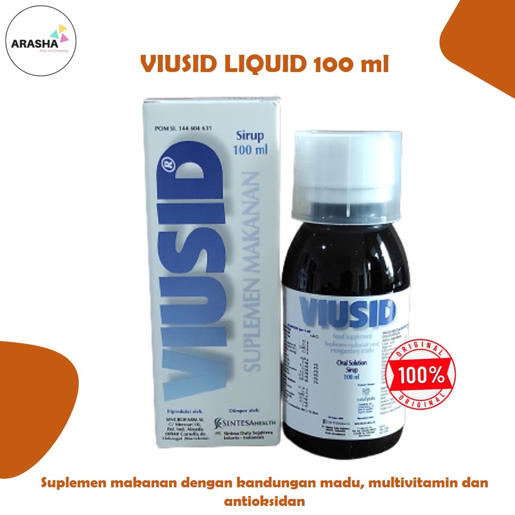 Jual VIUSID SIRUP 100 ML Suplemen Makanan Kesehatan Tubuh | Shopee ...