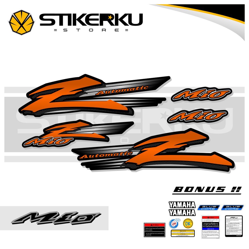 Jual STRIPING MIO SPORTY Z DASAR HITAM / STIKER MIO LAMA Z / STICKER ...