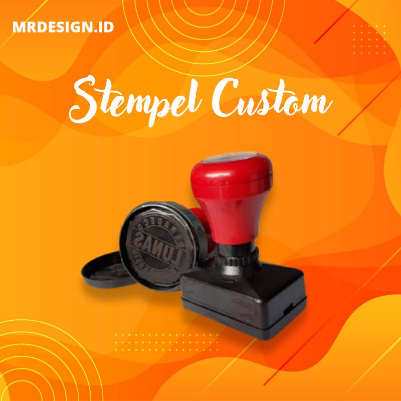 Jual Stempel custom otomatis/Stempel otomatis warna | Shopee Indonesia