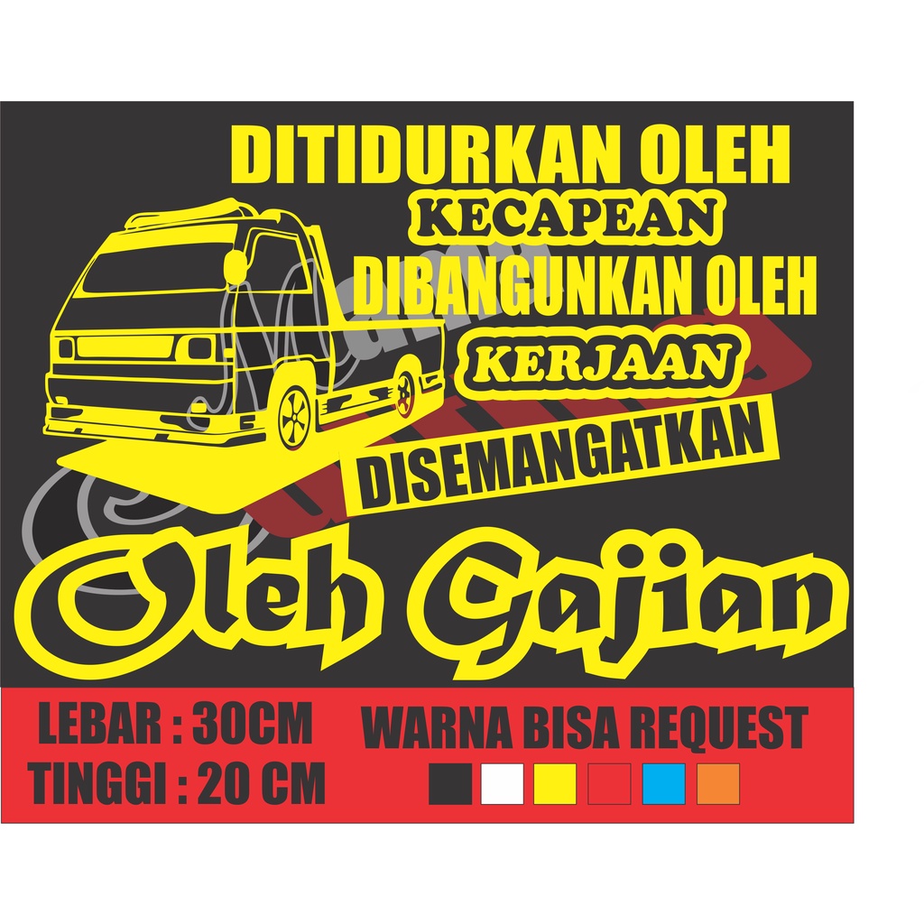 Jual Cutting sticker stiker kata kata keren stiker tulisan keren stiker ...