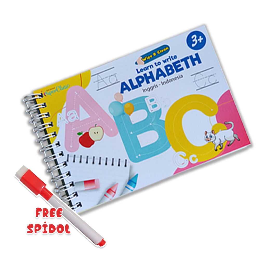 Jual Buku anak belajar mengenal huruf alphabet mini book flash card ...
