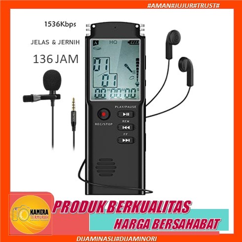 Jual Perekam Suara Digital 8GB Support HQ with LCD Screen Voice ...