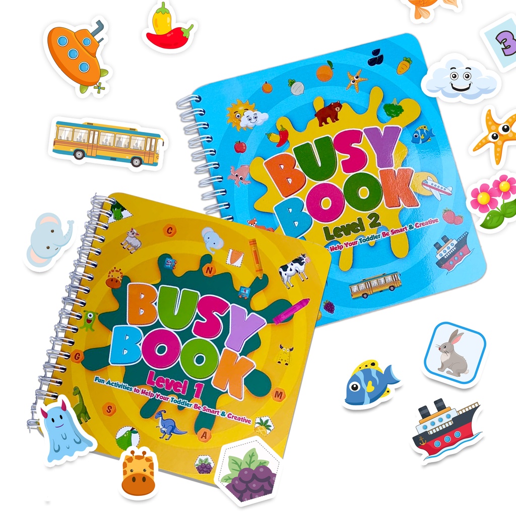 Jual Buku busy book vol 1 & 2 mainan edukasi anak | Shopee Indonesia