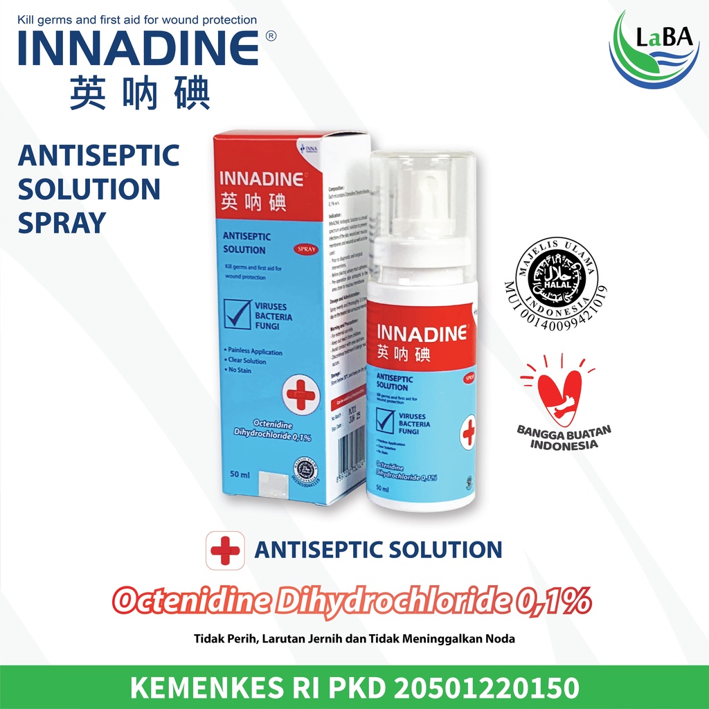 Jual INNADINE // Antiseptic Solution (50 ml) | Shopee Indonesia