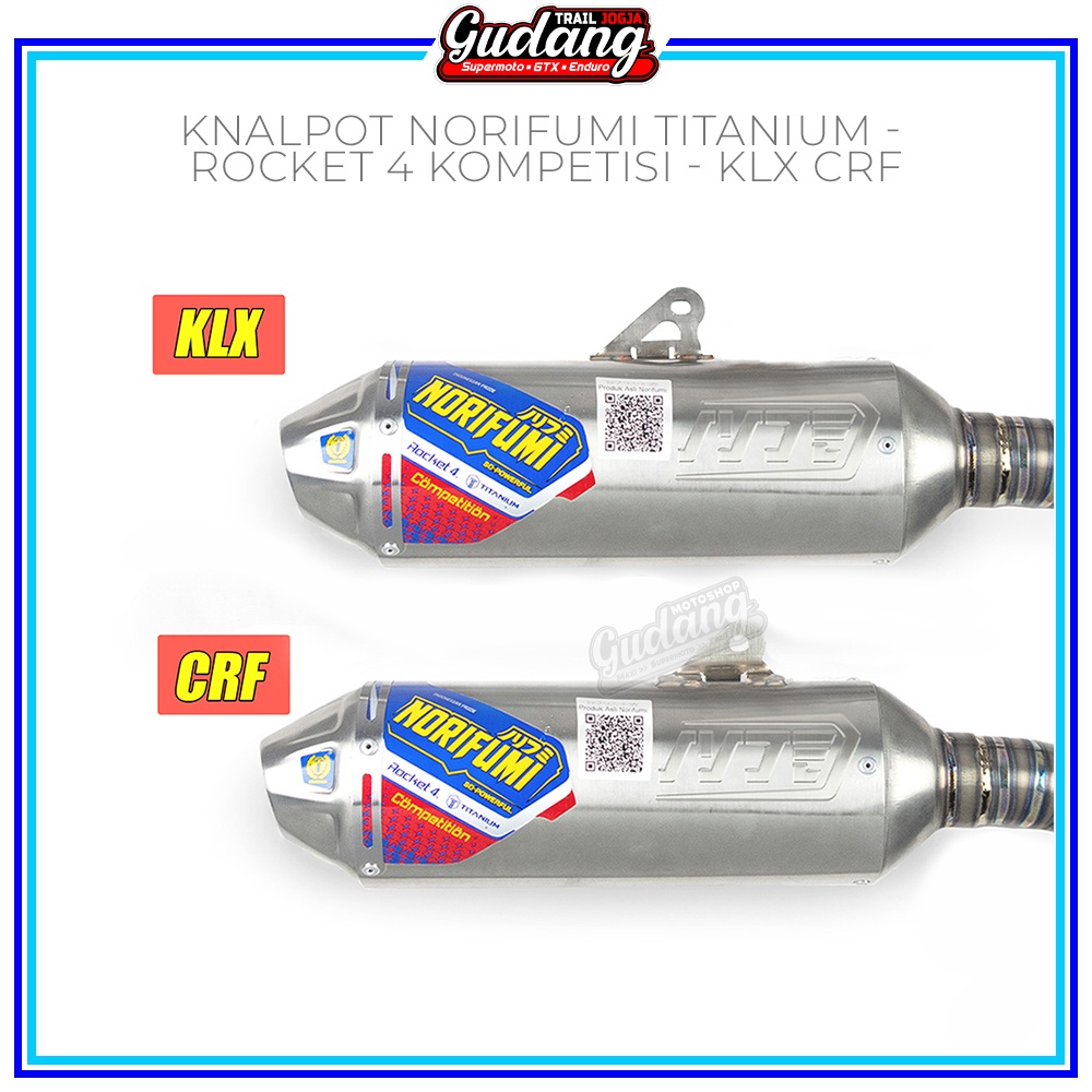 Jual Knalpot Norifumi Rocket 4 Stainless Titanium Standard Bore Up ...