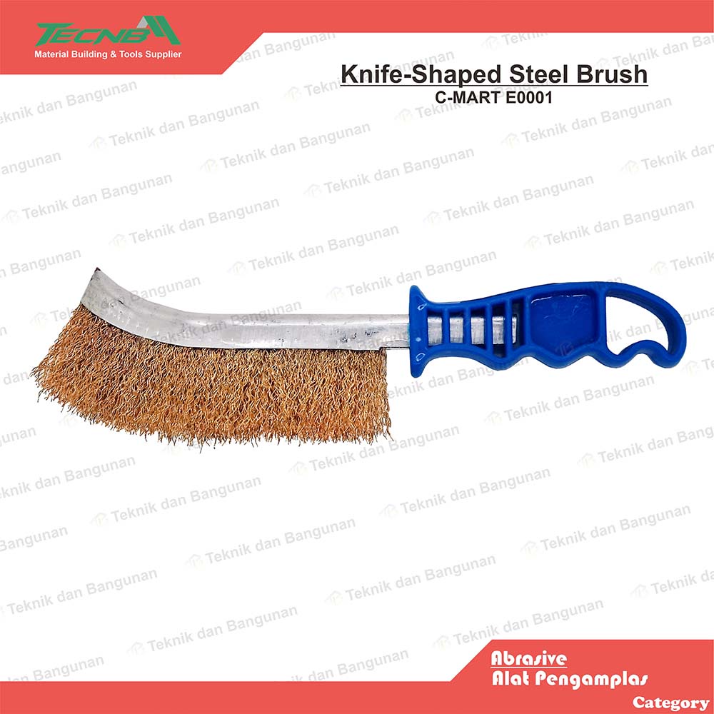 Jual Sikat Kawat Baja Kuningan Model Golok Gagang PVC C-MART E0001 ...