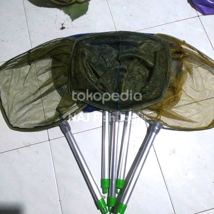 Jual Serokan Jaring Ikan Bahan Kain Bilabong Halus dan Kuat Gagang ...