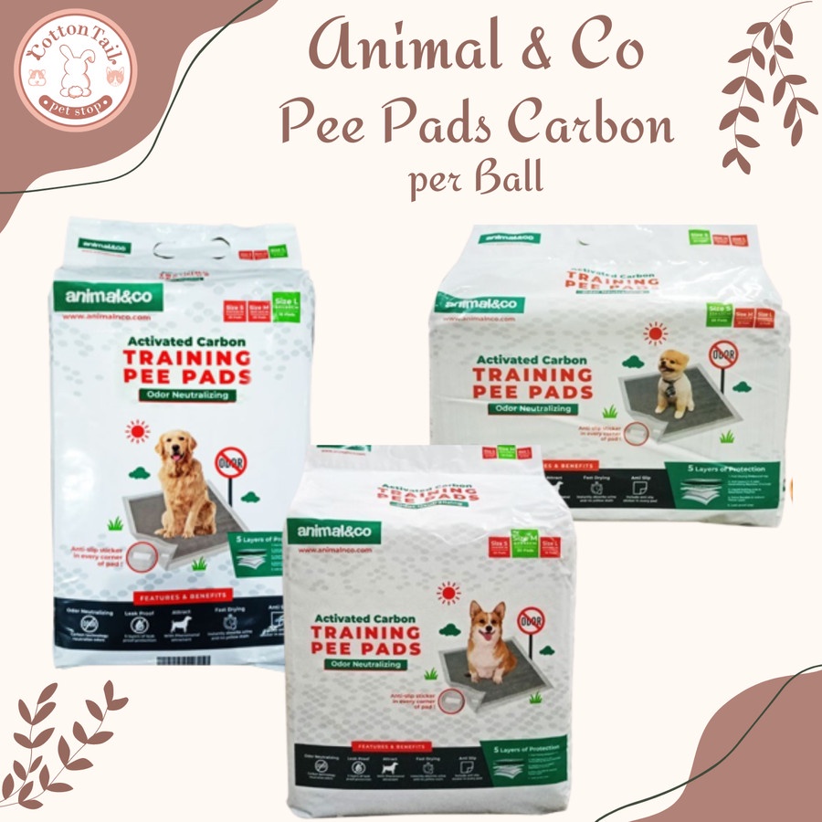 Jual Underpad Carbon Animal&Co Pee Pads Anti Bau Pee Pads Carbon 1 BALL ...