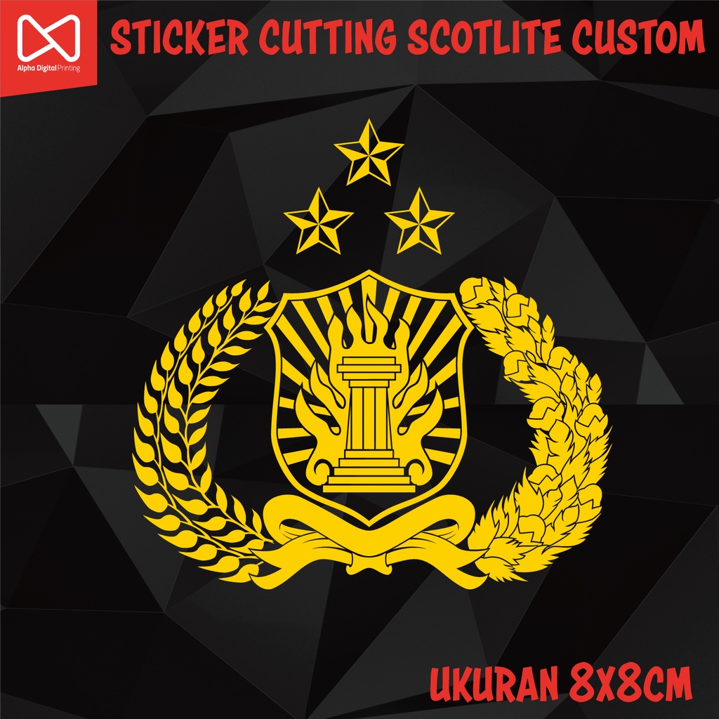 Jual sticker scotlite cutting custom bisa pesan desain dan ukuran bebas ...