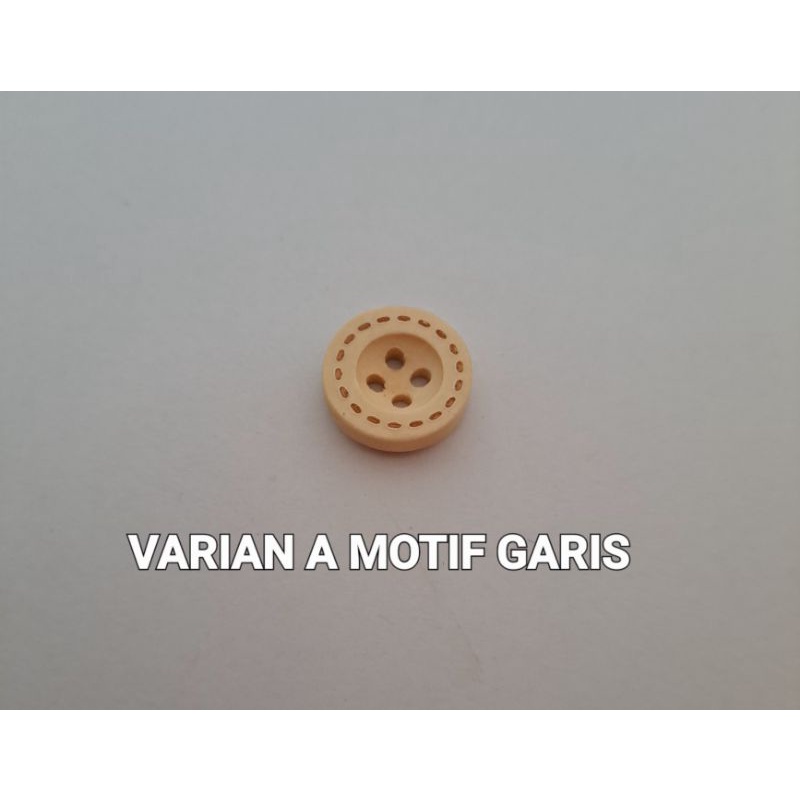 Jual Kancing baju kayu kemeja /hem ukuran 1.5cm (kancing hias kayu) 50 ...