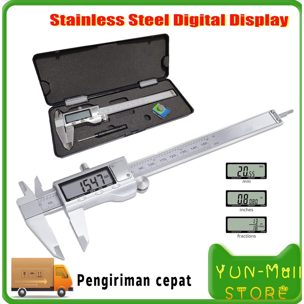 Jual Jangka Sorong Digital Stainless Steel - Jangka Sorong Vernier untuk Pengukuran Akurat ...