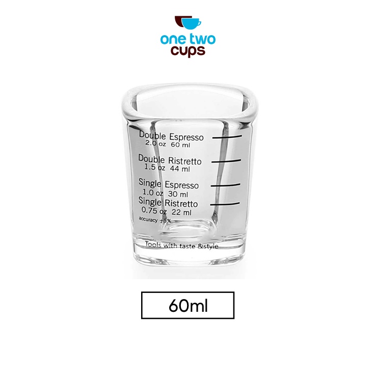 Jual One Two Cups Gelas Kopi Espresso Glass Coffee Mug Cup 60ml - MD20 ...