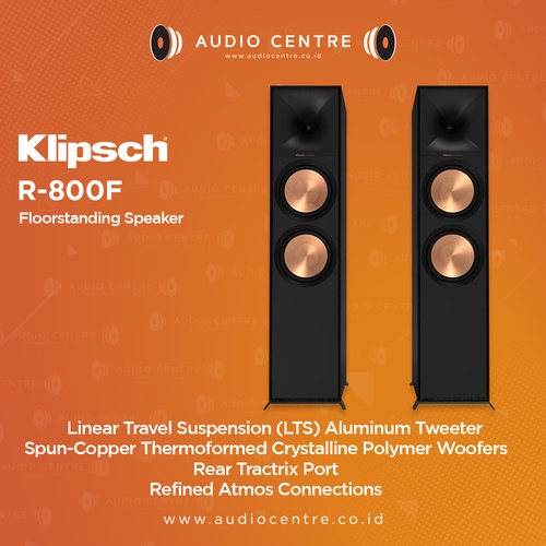 Jual Klipsch R-800F R800F Floorstanding Speaker dual driver 8 inch ...