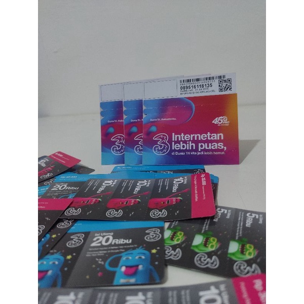 Jual Perdana kosong Tri ( 3 ) | Shopee Indonesia