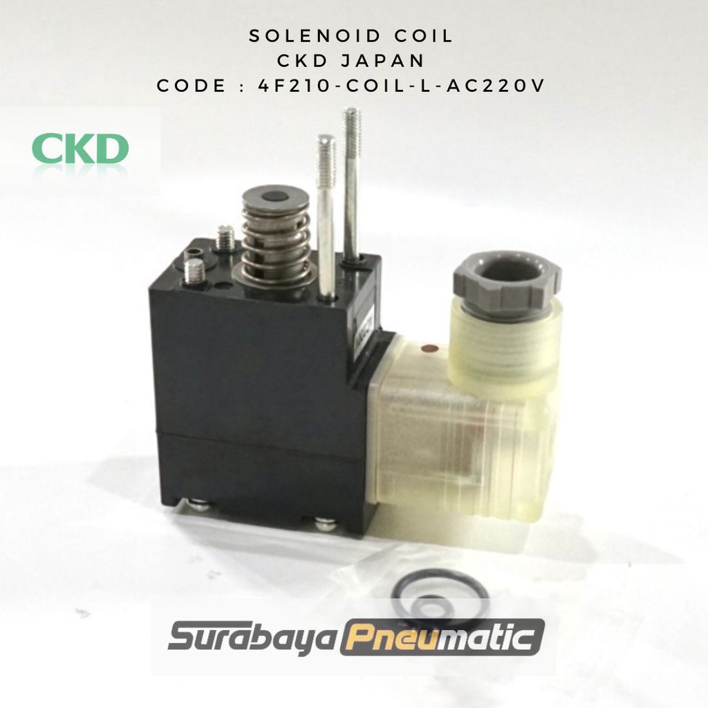 Jual CKD Japan - 4F210-COIL-L-AC220V - Coil Solenoid untuk CKD Body ...