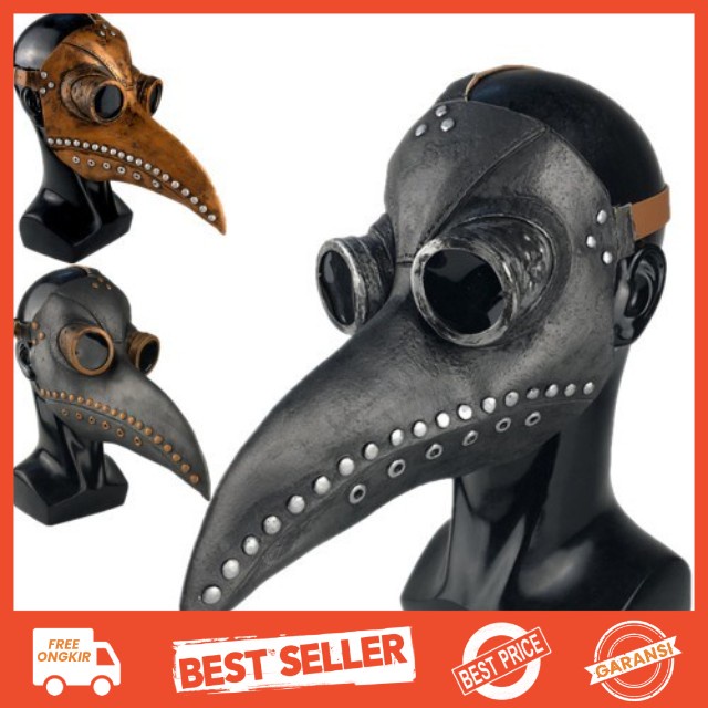 Jual Topeng Steampunk Plague Doctor Mask Bird Beak topeng | Shopee ...
