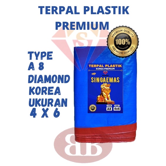Jual TERPAL UKURAN 4X6 A8 PREMIUM ORIGINAL KOREA DIAMONDS PE TAMPAULIN ...