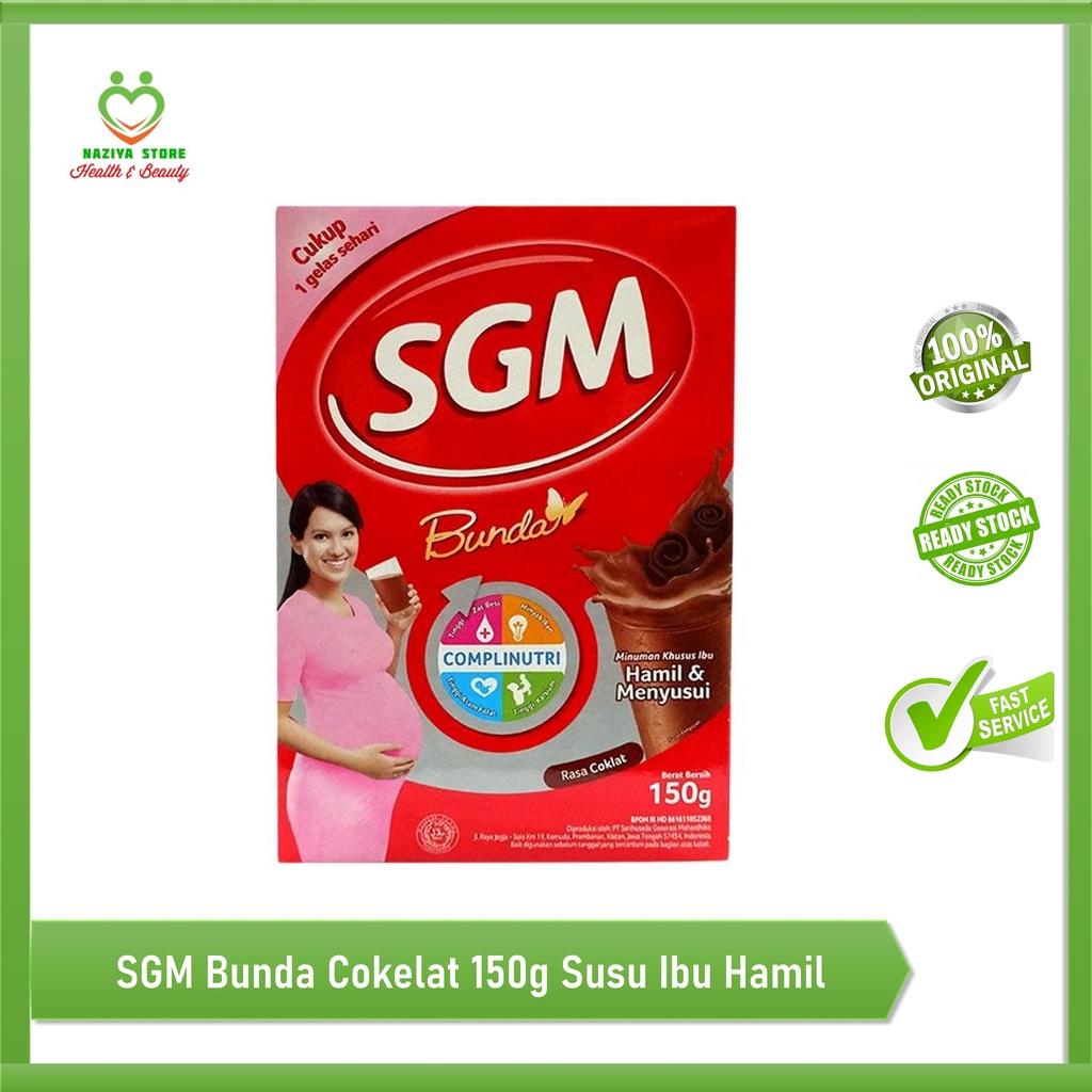 Jual SGM BUNDA HAMIL Tinggi Zat Besi Cokelat Susu Bubuk 150gr Susu Ibu Hamil | Shopee Indonesia