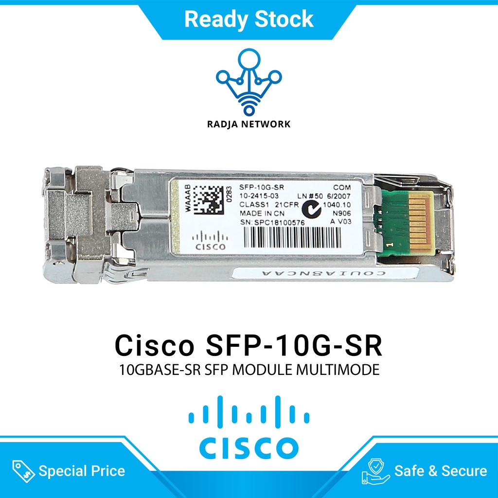 Jual Cisco SFP-10G-SR= 10GBASE-SR SFP Module Tranceiver | Shopee Indonesia