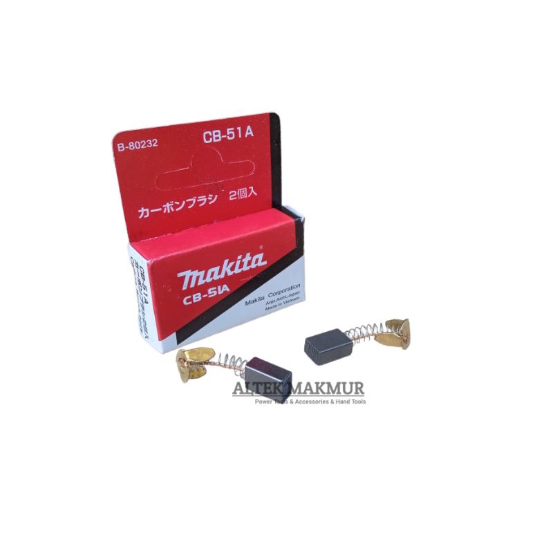 Jual Makita Carbon Brush CB-51A / CB 51 / CB51 A / CB 51 A / Arang / Sepul / Spul / Bostel / Kul ...