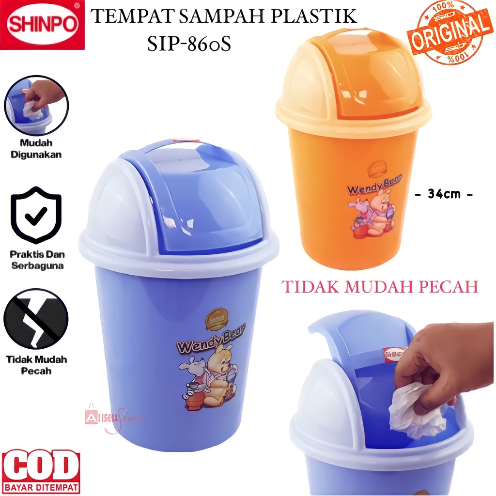 Jual ( BISA COD ) PROMO SHINPO SIP-860S TEMPAT SAMPAH PLASTIK DENGAN ...