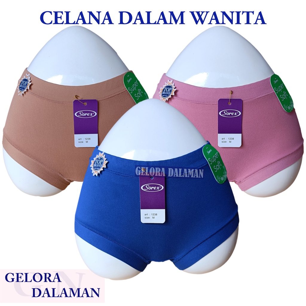 Jual 3 Pcs Celana Dalam Perempuan Super Soft Kode 1238 | Shopee Indonesia