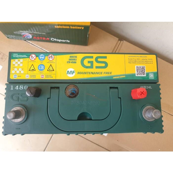 Jual Aki Mobil Honda HRV, CRV, VIOS GS astra MF NS60LS Aki Kering 45Ah | Shopee Indonesia