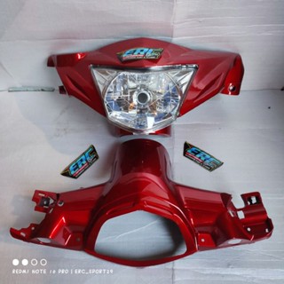 Jual batok depan belakang jupiter mx lama old 2007 2008 warna merah ...