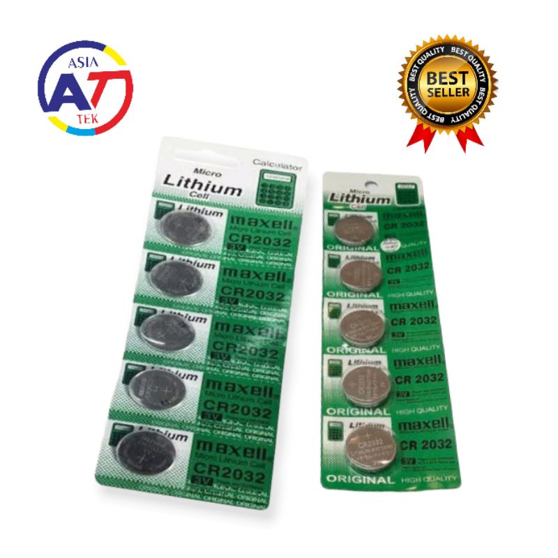 Jual baterai batre cmos pc komputer kalkulator laptop 3v CR2032 ...