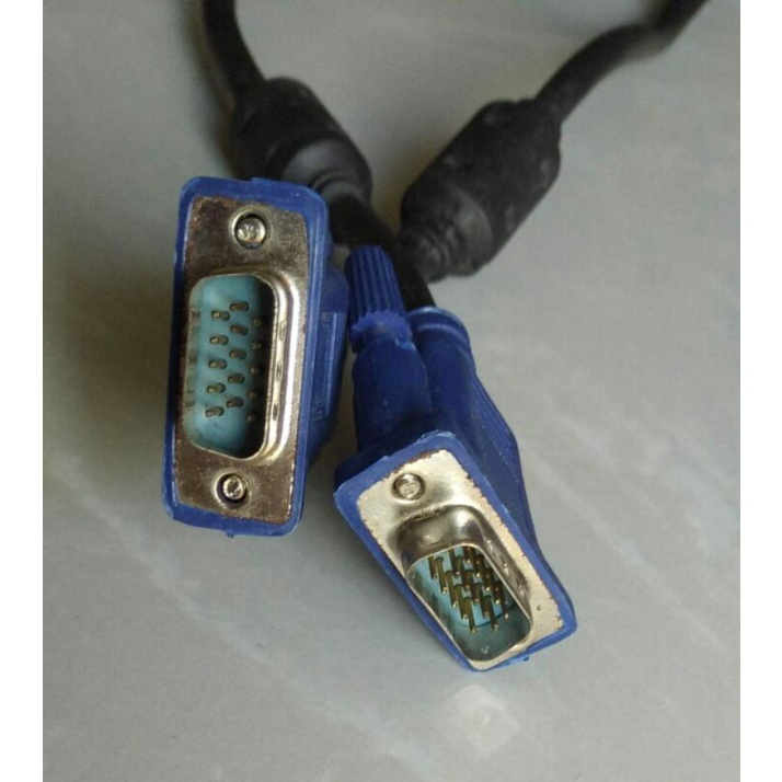 Jual Kabel VGA male to male 3 meter/connector cable to laptop/computer/lcd proyector/pc/cpu ...