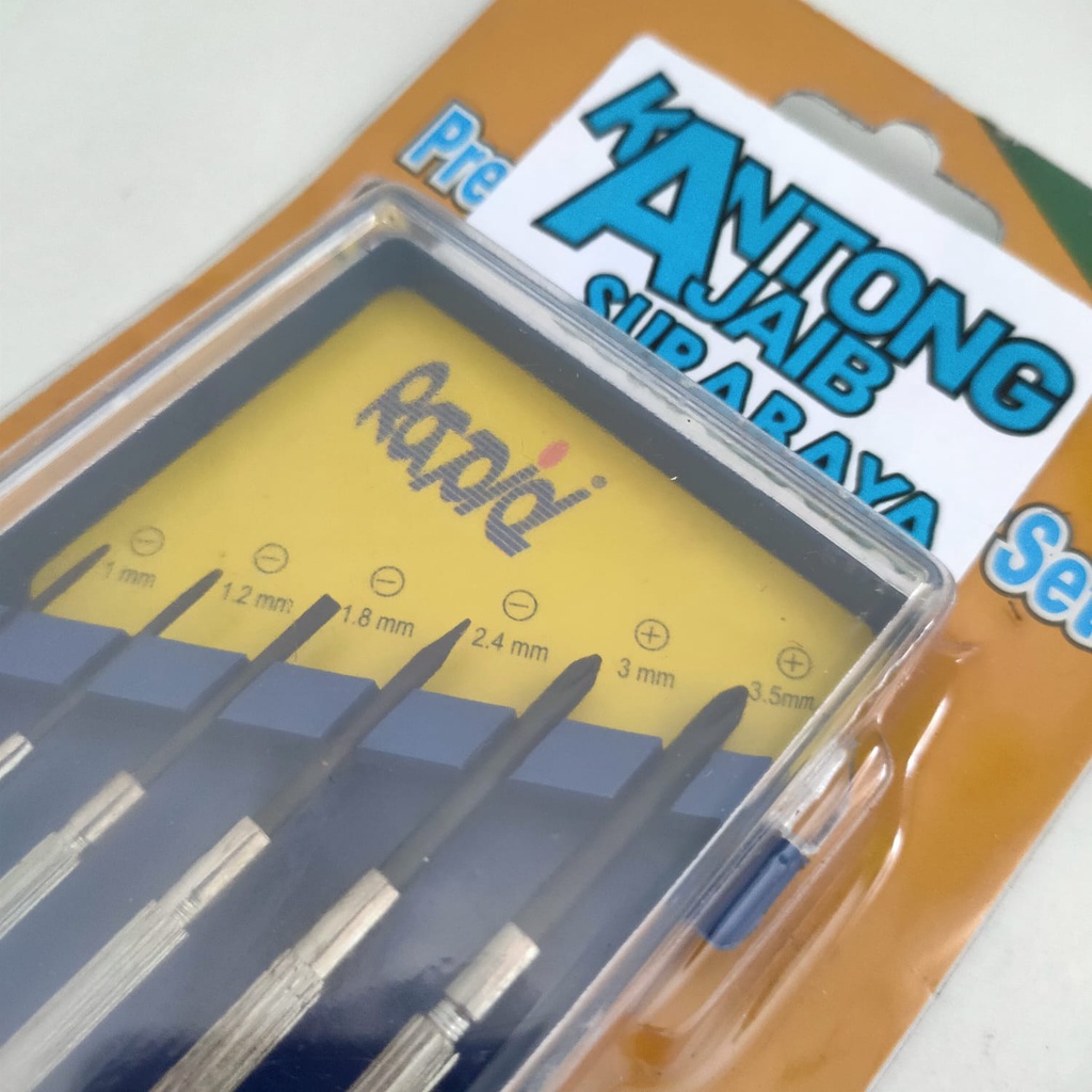 Jual Obeng Jam Besi Rapid Obeng set Besi Isi 6 Obeng Kacamata Obeng Jam ...