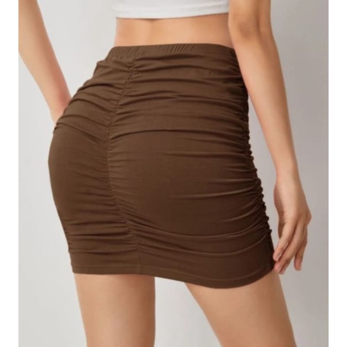 Jual [PROMO] LARUKA Rok KERUT Ruched | Shopee Indonesia