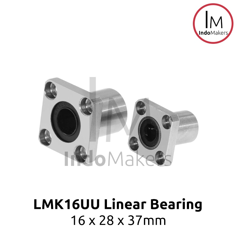 Jual LMK16UU / LMK 16 UU Linear Motion Square Flange Bearing | Shopee ...